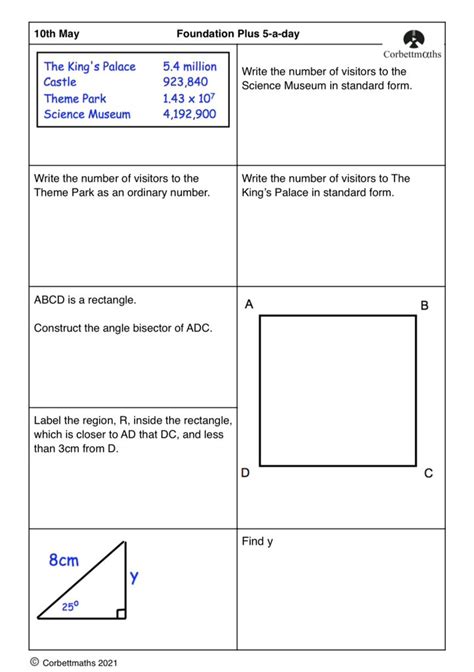 Corbettmaths On Twitter Studying For Foundation GCSE Maths Try Today S Foundation Or The