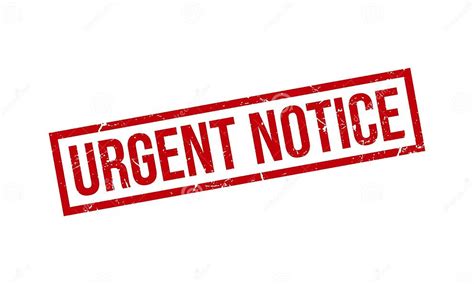 Urgent Notice Rubber Stamp Urgent Notice Grunge Stamp Seal Vector