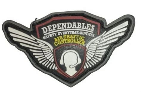 Stitch Air Traffic Controller Rubber Uniform Badge Size 3 X 4 Inch At