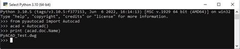More Fun With Python And Pyautocad