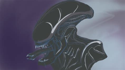 First Sketch Of A Xenomorph By Star Maiden On Newgrounds