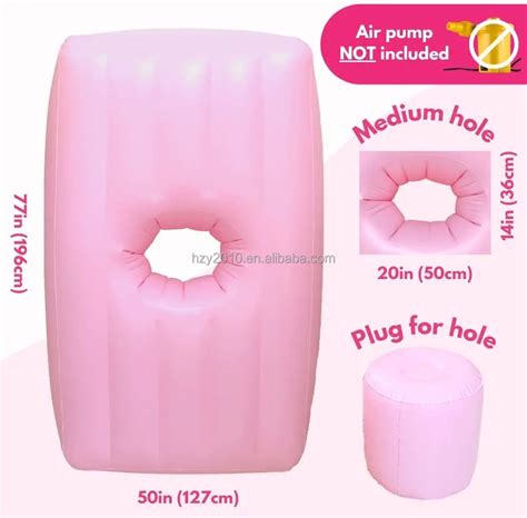 Foldable Comfortable Butt Air Mattress Inflatable Bbl Bed With Hole