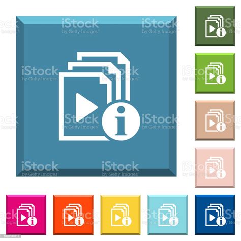 재생 목록 정보 흰색 아이콘 모서리 사각형 버튼 0명에 대한 스톡 벡터 아트 및 기타 이미지 0명 리스트 벡터 Istock