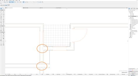 walls do not intersect on plan support site