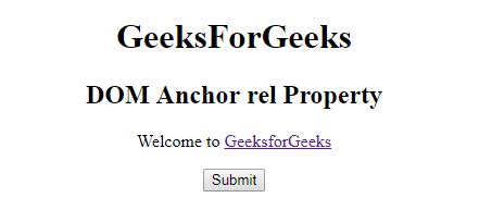 Html Rel Attribute Geeksforgeeks