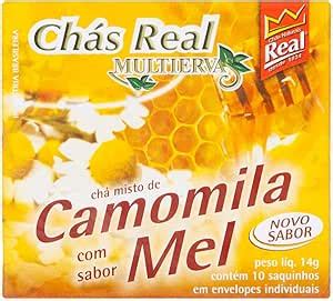 CHÁS REAL Real Multiervas Camomila E Mel Amazon br Alimentos e Bebidas
