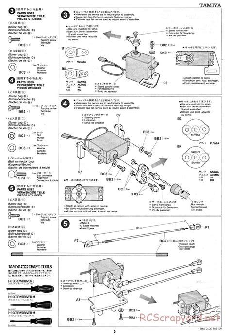 Tamiya 58065 Manual • Clod Buster • Rcscrapyard Radio Controlled