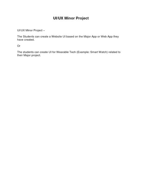 ui ux minor project pdf computers