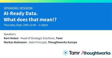 Tamr On Linkedin Bigdataldn Dataanalytics Dataquality Datamanagement Ai Data