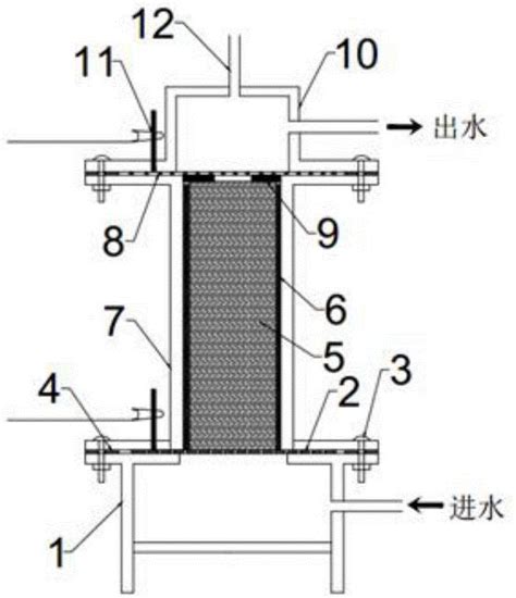 一种基于整体多通道多孔电极的连续过滤式电化学水处理装置的制作方法