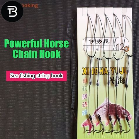 Tb 1pc 5 Hooks With Pe Line Manual Binding Anti Wrapping Tied String