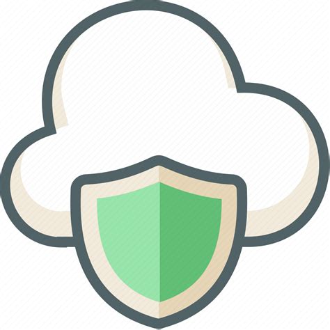 Cloud Shield Forecast Protection Secure Security Weather Icon Download On Iconfinder