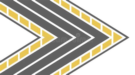 geometric arrow pattern directional road markings vector art vector design generative ai stock