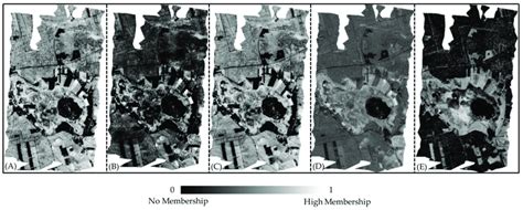 Membership Maps Of The Different Svis A Mfndvi B Mfsr C