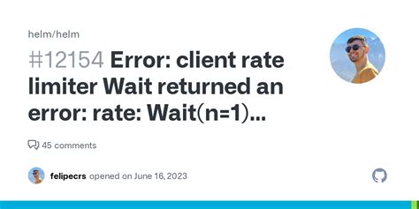 Error Client Rate Limiter Wait Returned An Error Rate Wait N 1