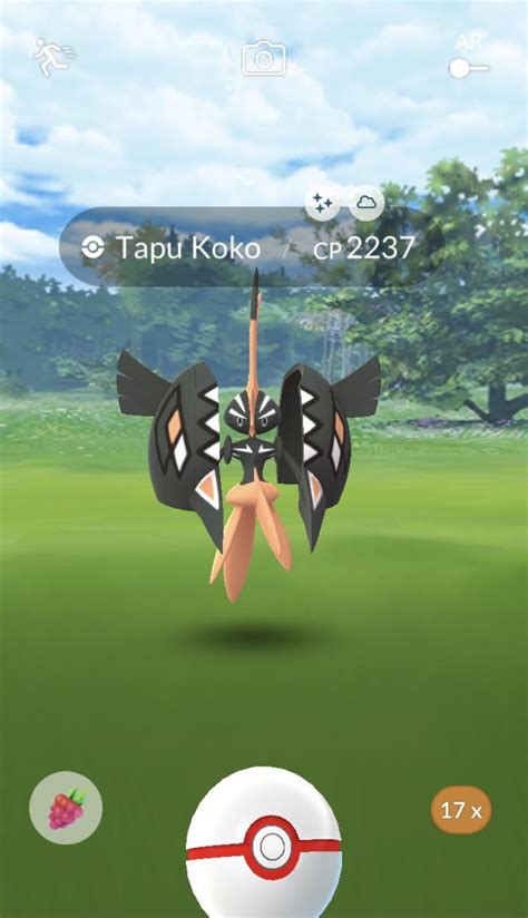 Just Got Shiny Tapu Koko R Pokemongo
