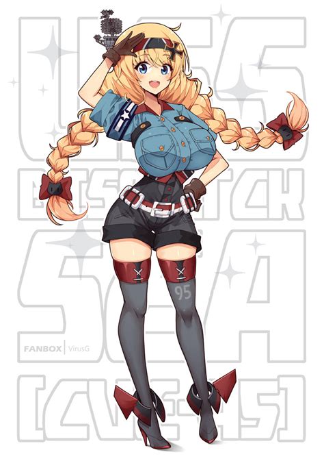 Virus G Uss Bismarck Sea Cve 95 Kantai Collection Original Uniform Commission 1girl