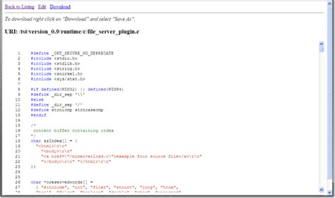 Using C And An Embedded Web Server To Provide Browser Based Source