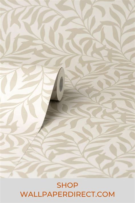 Salix Leaf By Crown Beige Wallpaper Wallpaper Direct