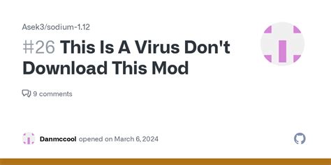 This Is A Virus Dont Download This Mod · Issue 26 · Asek3sodium 112