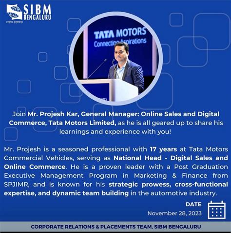 Projesh Kar On Linkedin Corporate Bschool Careerdevelopment