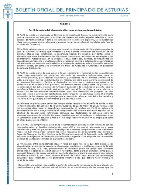 Perfil De Salida Alumnado Eso Pdf