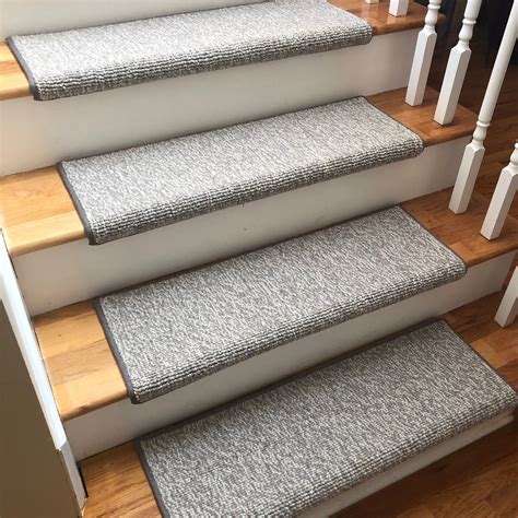 Seaside Stone 100 Wool True Bullnose Padded Carpet Stair Etsy