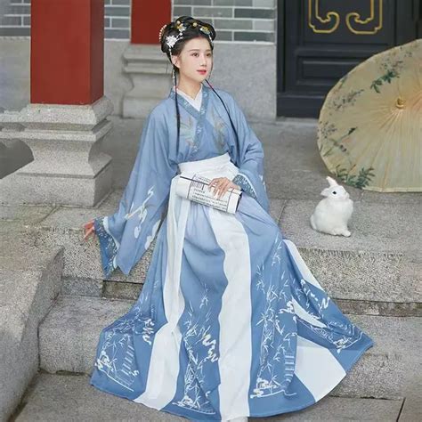 Women Hanfu Dresses Ancient Chinese Folk Dance Costumes Tang Dynasty