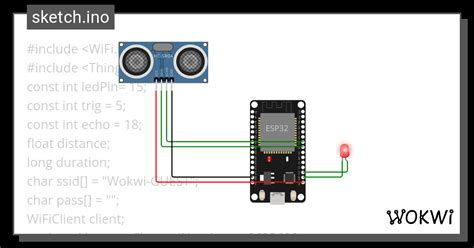 Ultrasonic Copy Wokwi Esp32 Stm32 Arduino Simulator