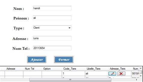 affichage des données dans un datagridview par ingenis page OpenClassrooms