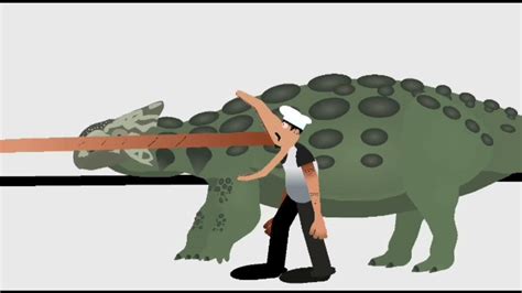 Fake Peppino And Ankylosaurus Vs Pochi Science And His Robot Assistant
