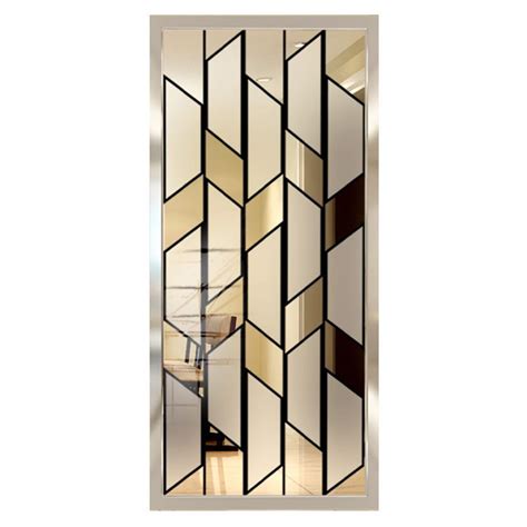Home Art Glass Partition Light Luxury Bathroom Screen Dry And Wet Area