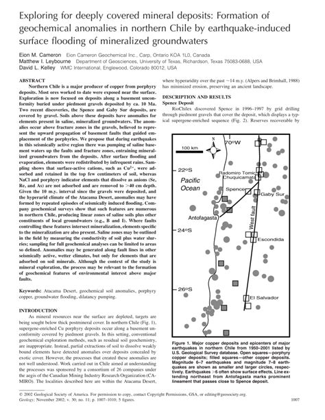 Pdf Exploring For Deeply Covered Mineral Deposits Formation Of