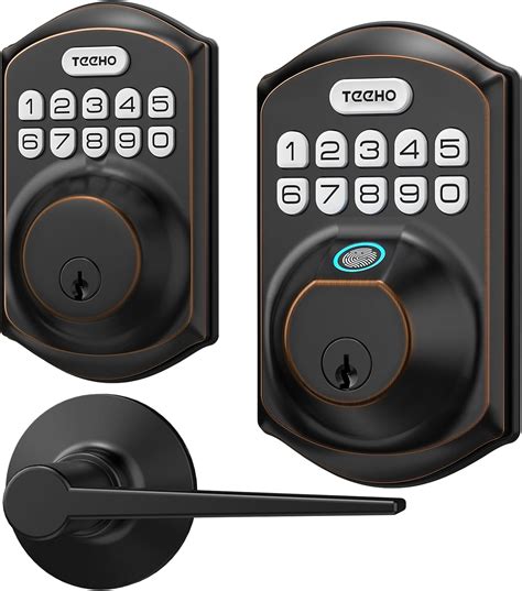 Teeho Te002 Fingerprint Door Lock Keyless Entry With Keypad
