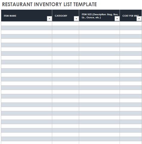 17 FREE Inventory List Excel Templates Word Excel Samples