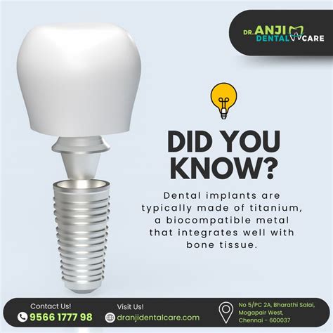 Did You Know Dental Implants Are Typically Made Of Titanium A