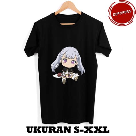 Jual Baju Kaos Noelle Chibi Anime Black Clover Banteng Hitam Distro Murah Shopee Indonesia