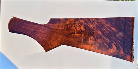 25 Yr Old Xxx Fancy Feather Crotch Black Walnut 2pc Stock Blank Set Fs