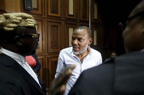 Nigerian Separatist Kanu Seeks Talks On Terror Charges Lawyer Says
