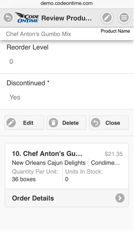 Code On Time Touch Ui How It Started User Guide Form