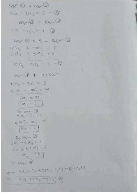 solution abstract algebra linear combination of vector linear span