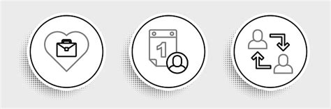 라인 설정 프로젝트 팀 기반 텍스트 작업이있는 하트 및 시간 관리 아이콘 벡터 개념에 대한 스톡 벡터 아트 및 기타 이미지 개념 경영자 계시기 Istock