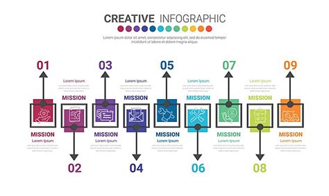 Design Template Infographic Featuring Options For Workflow Layout Presentations And Process