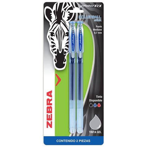 Bolígrafo De Gel Zebra Azul 2pz Bolígrafos Officemax Office Max