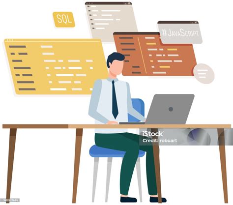 Programmieren Und Codierung Gruppe Von Programmierern Die An Der