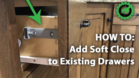 soft close drawers how to add soft close to existing drawers youtube