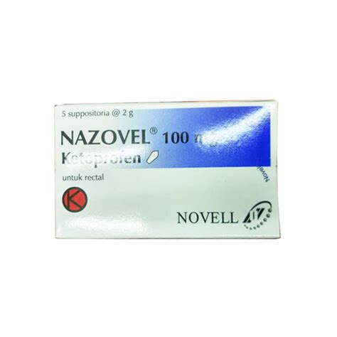 Nazovel 100 Mg Suppositoria Kegunaan Efek Samping Dosis Dan Aturan