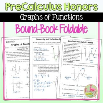 Graphs Of Functions Foldable PreCalculus Unit TPT