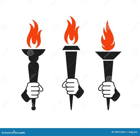 Torch Logo Vector Art Logo Royalty Free Cartoon