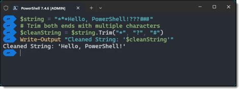 Mastering The Powershell Trim Method